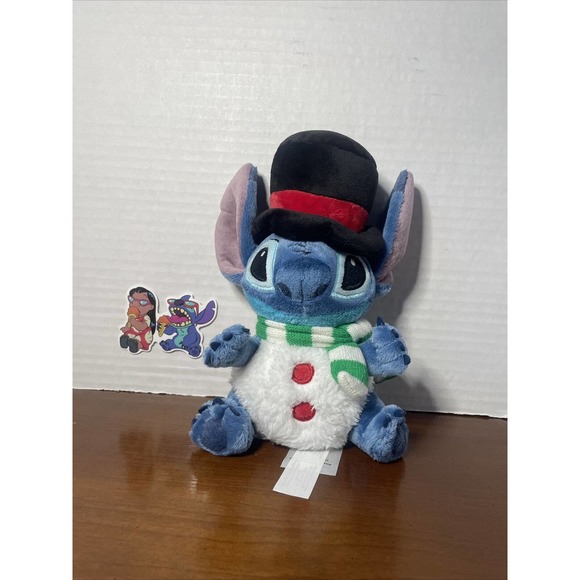 Disney | Other | Disney Store Christmas Snowman Stitch Hat Scarf 8 ...